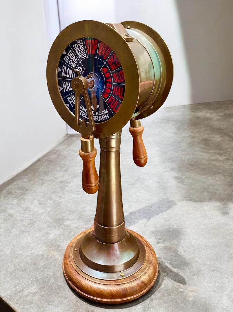 Brass Telegraph, Ship Telegraph, Order Engine Telegraph, Working ...