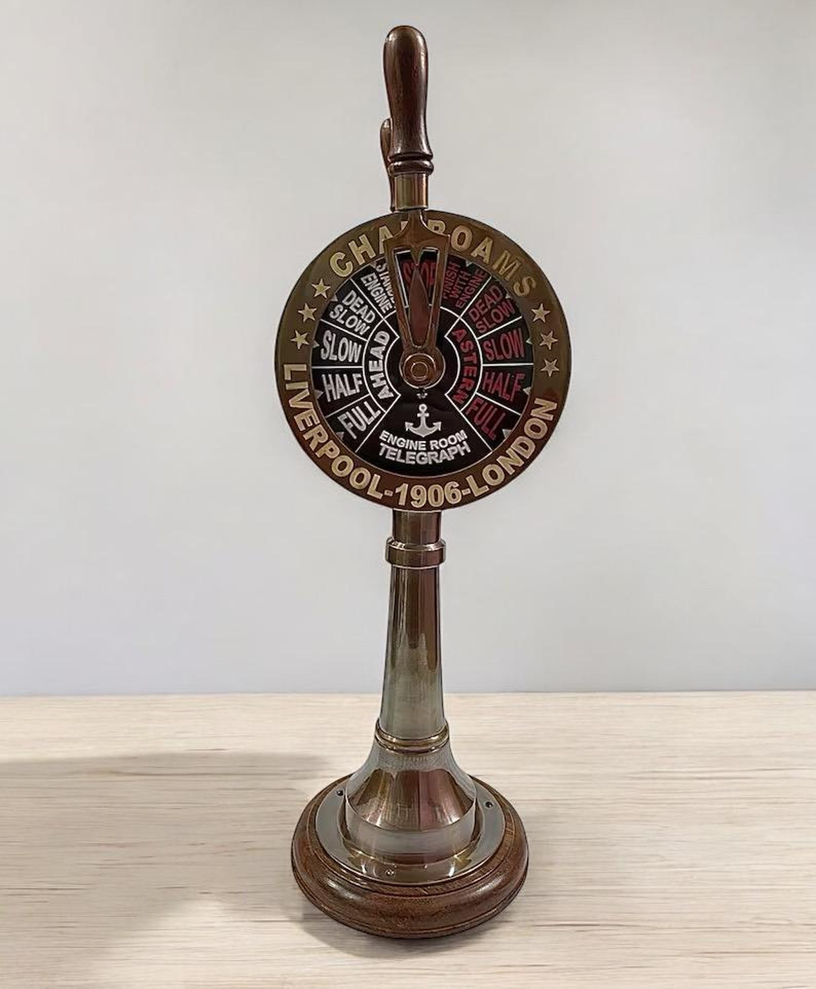 18 Inch Brass Ship Telegraph, Engine Telegraph, Working Telegraph ...