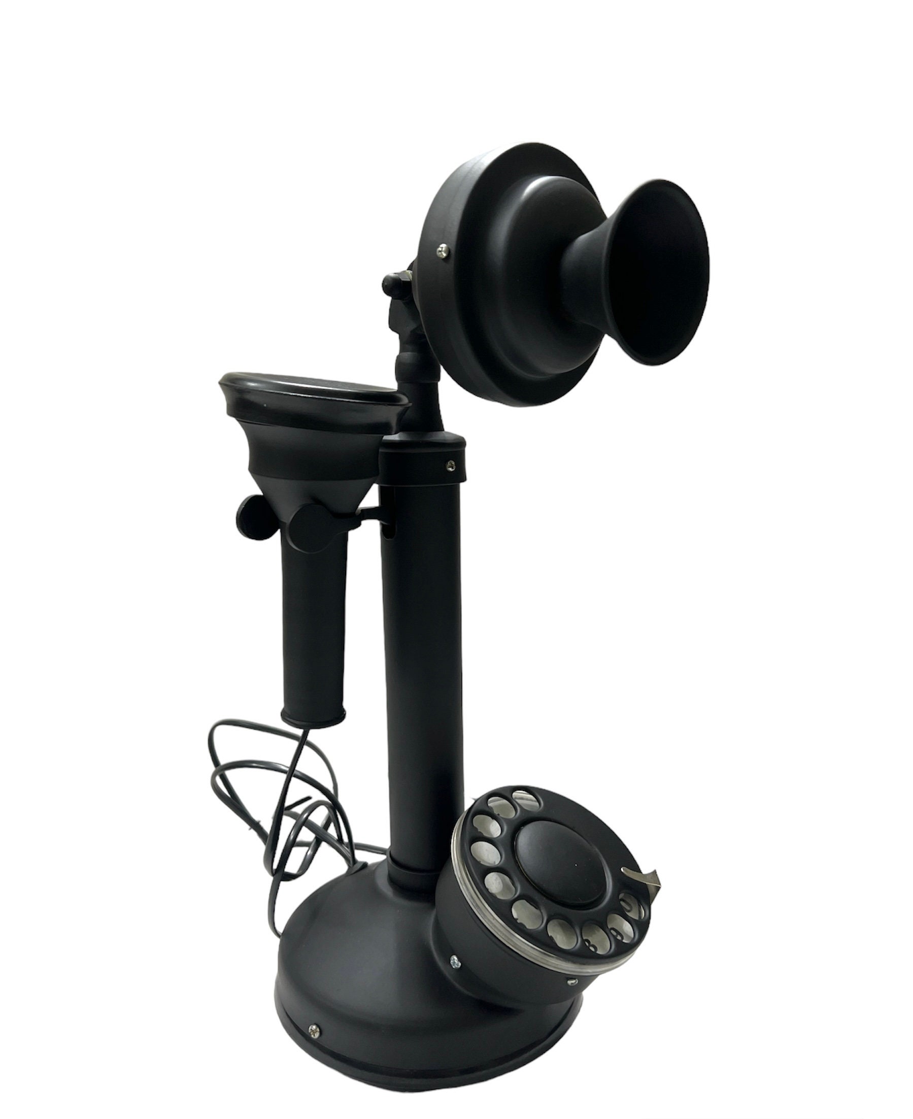 Black Brass Telephone, Old Retro Style Telephone, Candle Stick Working ...