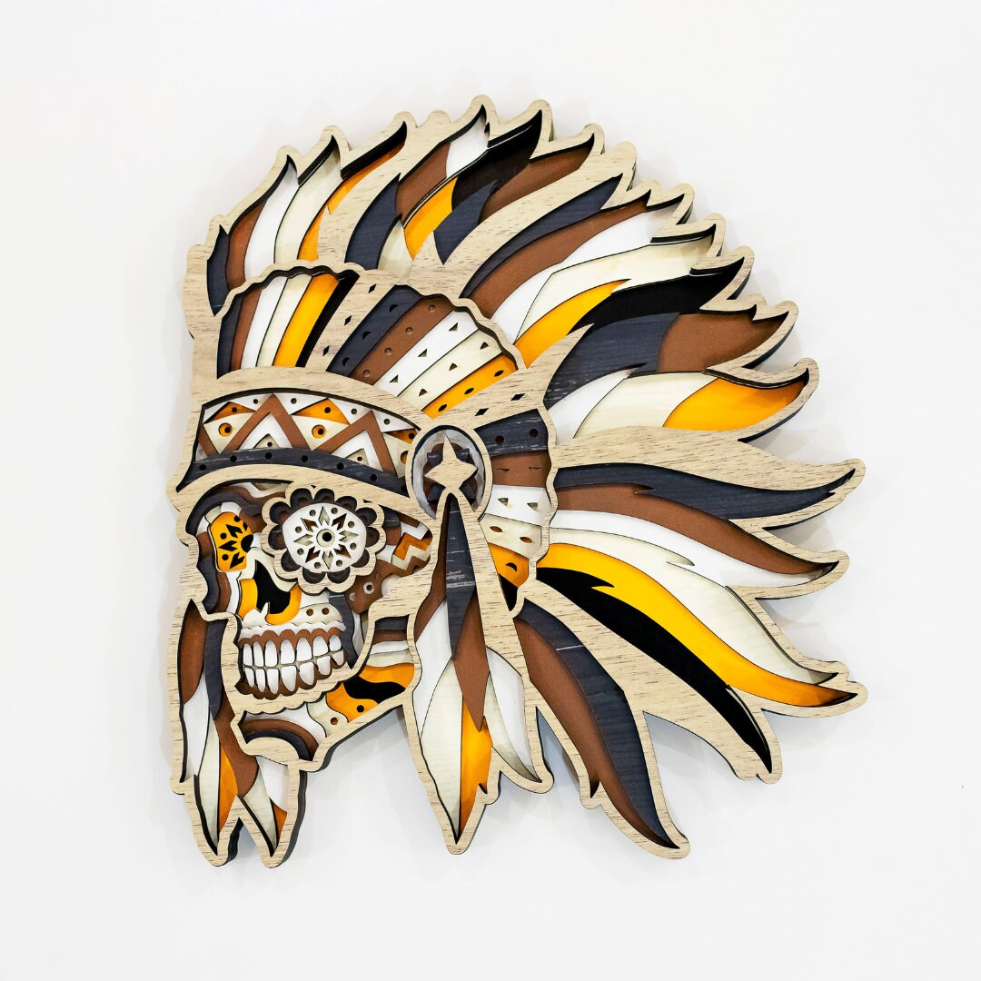 Native American Mandala Wall Decor Multilayered Wooden Wall - Etsy