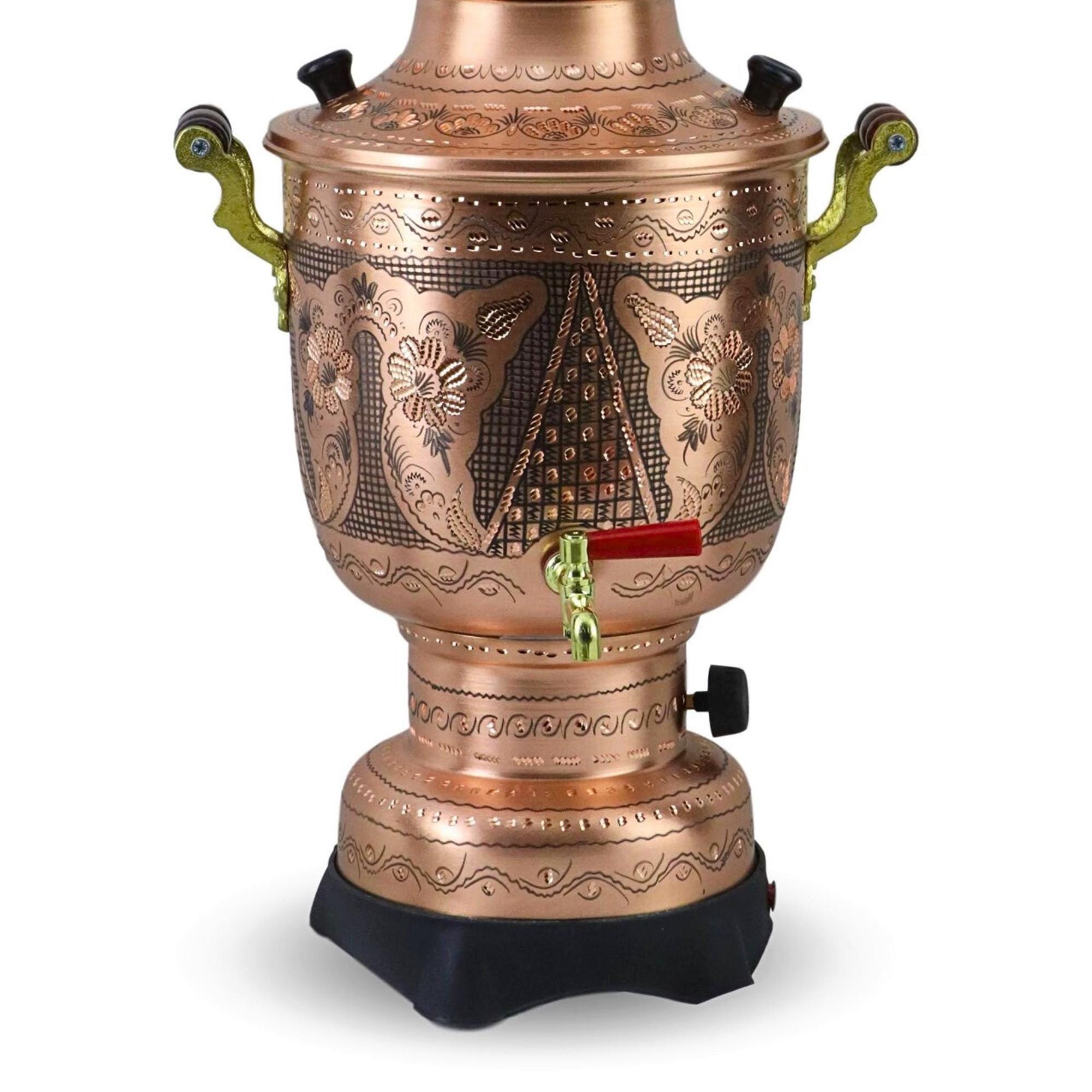 Copper Electric Samovar Turkish Tea Maker Made of Pure THICK Copper - Etsy