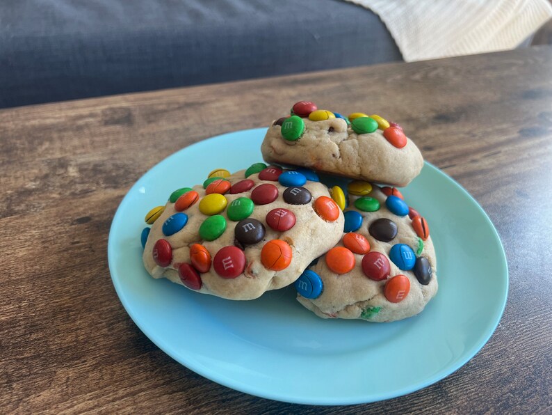 M&M Monster Cookie, Candy Cookie, Gourmet Cookies, - Etsy