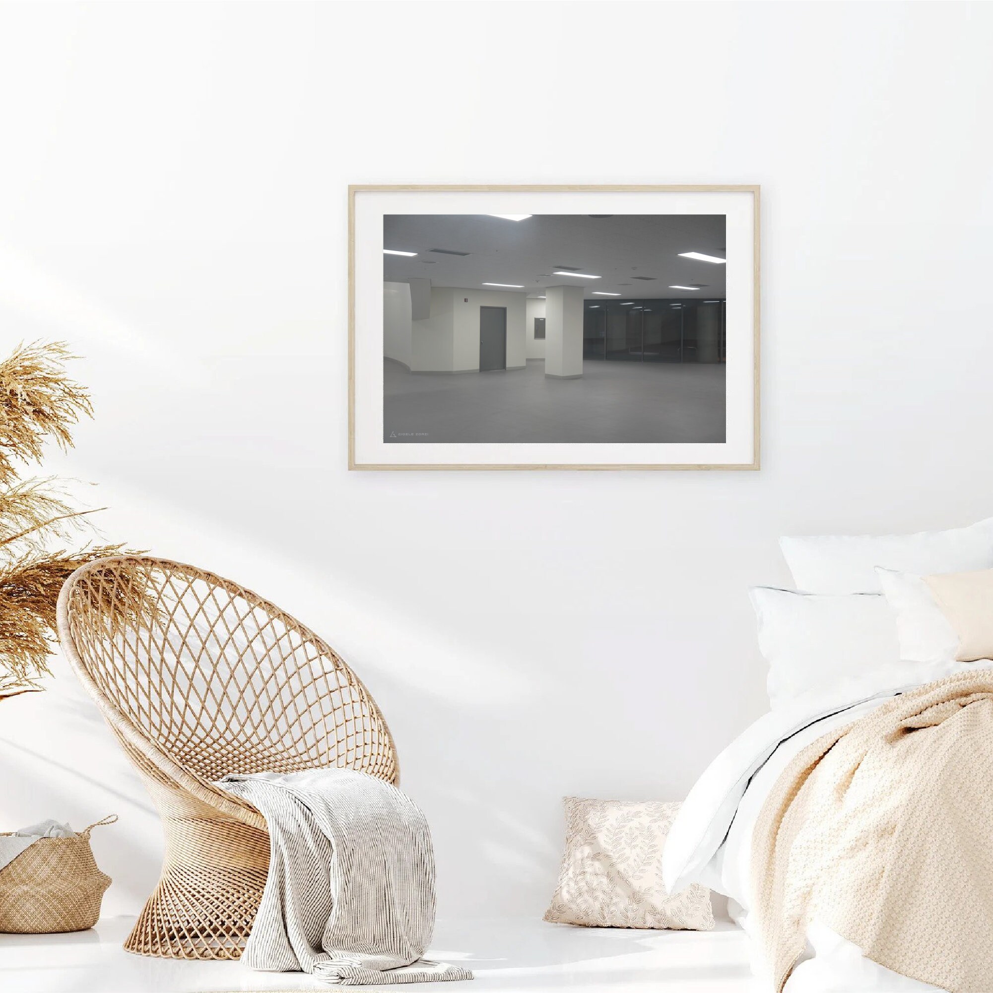 Liminal Space Aesthetic Aseptic Room, Photograph for Poster, Art Print ...