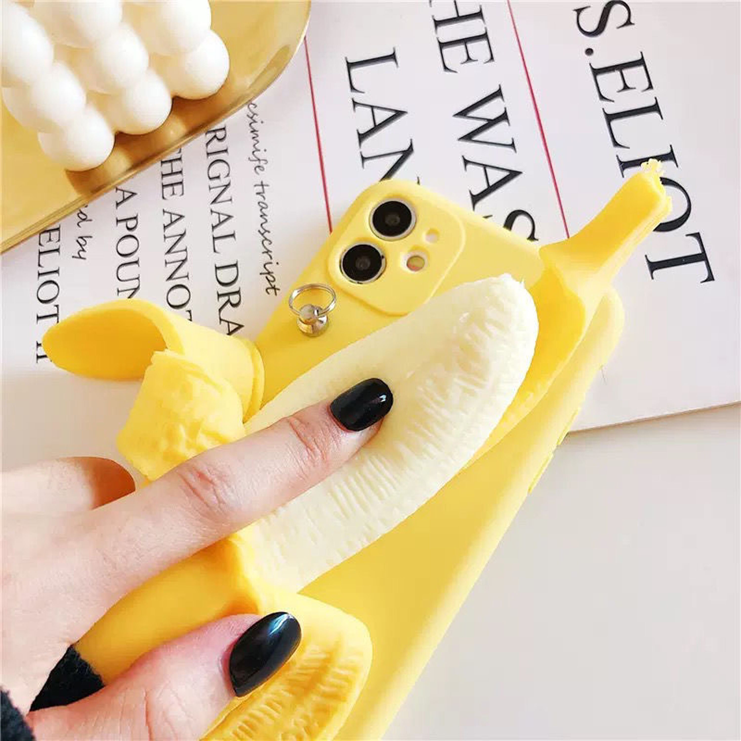 Funny Peeled Banana Phone Case3d Banana With Diagonal Belt - Etsy UK