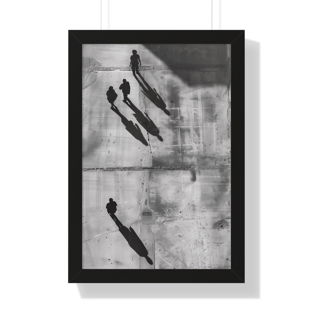 Cool Negative Space Art Framed Vertical Poster, Wall Art, Ai, Home ...