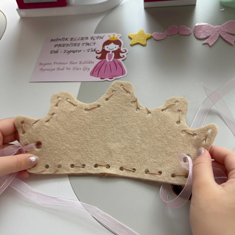 DIY Princess Felt Kit, Kids Sewing Project, Beginner Friendly Craft ...
