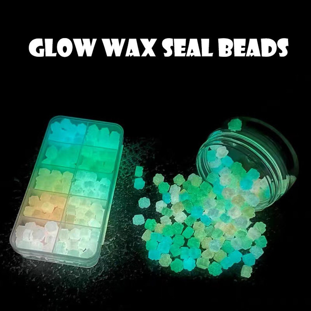 Fluorescence Wax Seal Beads Glow in the Dark Luminescent Wax Sealing ...
