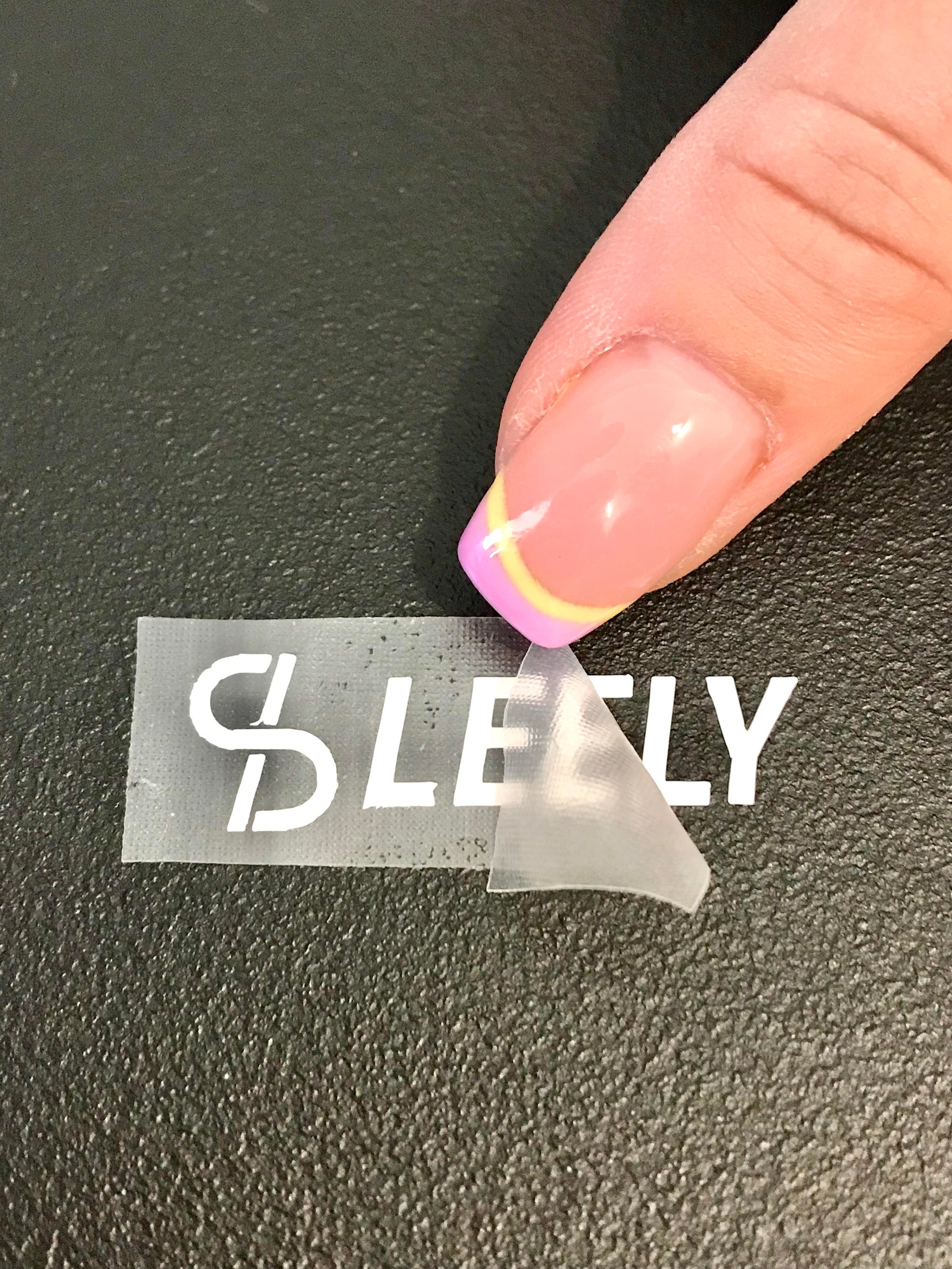 50 Pieces of Custom Vinyl Transfer Stickers, Shape to Cut, Your Logo or ...