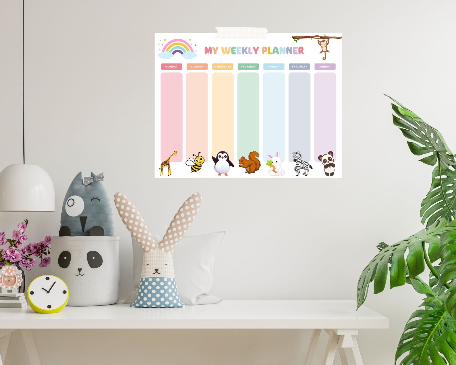 Weekly Schedule for Kids Printable, Homeschool Weekly Schedule, Weekly ...