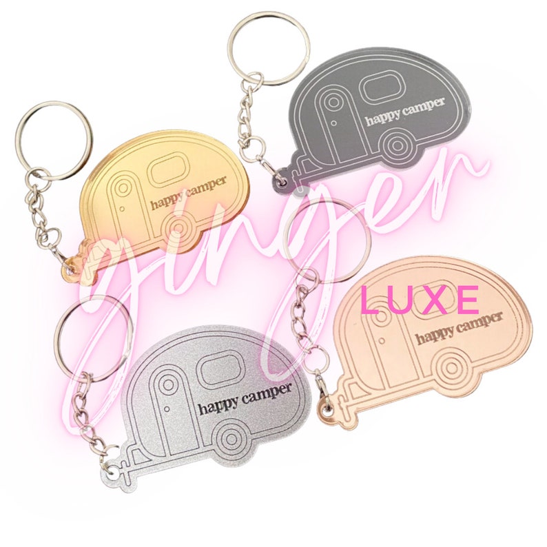 Camper SVG File Camper Laser File Happy Camper Trailer - Etsy