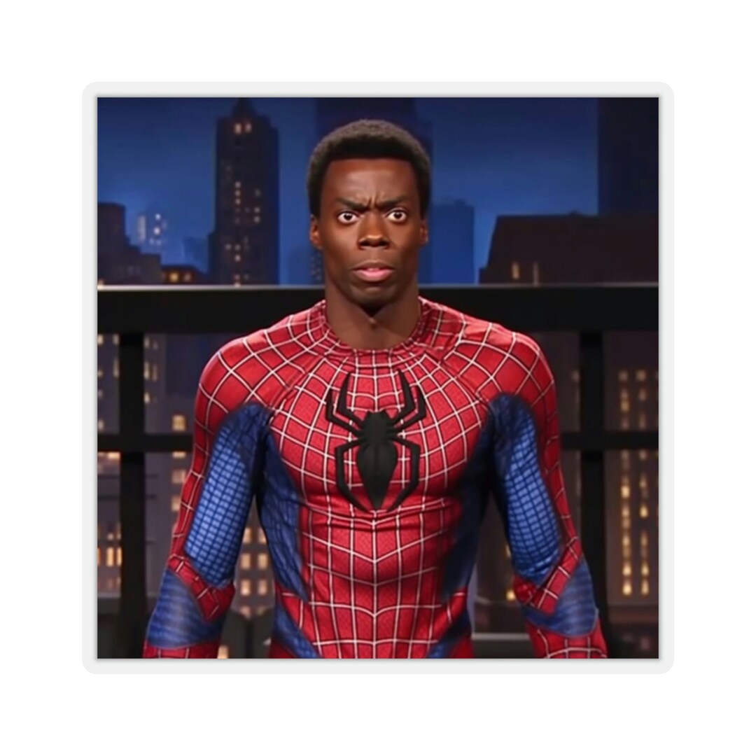 Spider-man AKA Chris Rock Sticker - Etsy