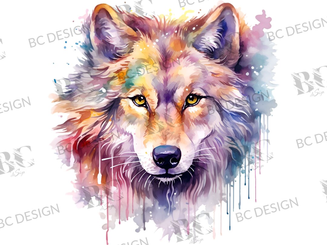 Wolf PNG Sublimation Design, Wolf Lover, Instant Digital Download, Cute ...
