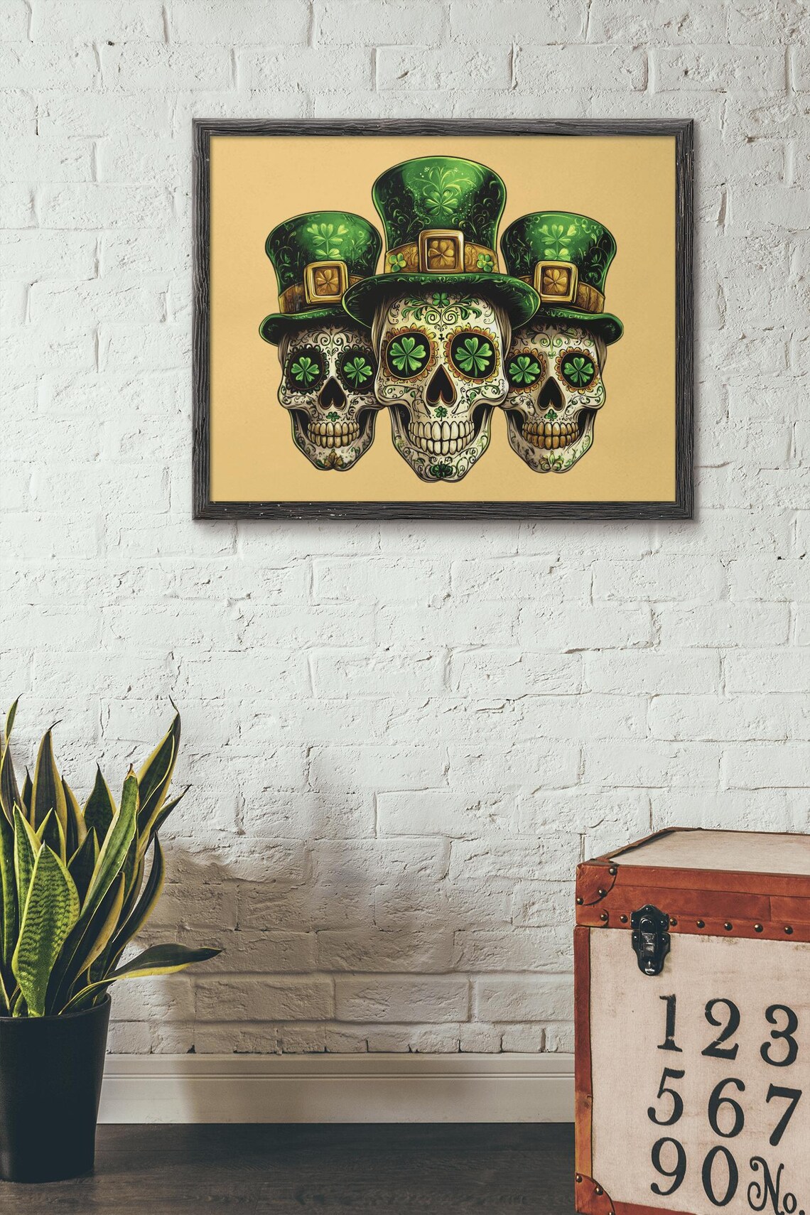St Patricks Skulls Png, Sublimation Design, Skeletons Clipart, Funny ...