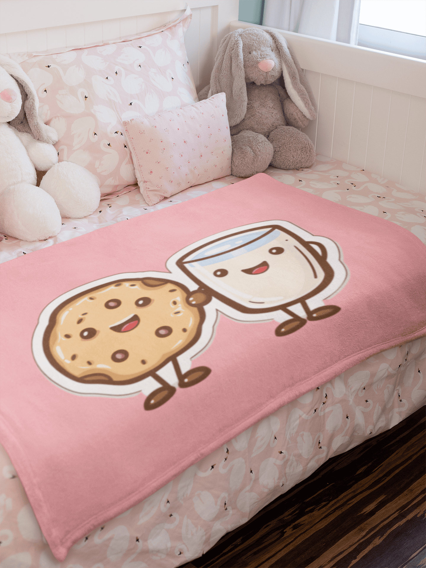 Milk and Cookie PNG Sublimation Design, Cute Food, Kawaii, Milk ...