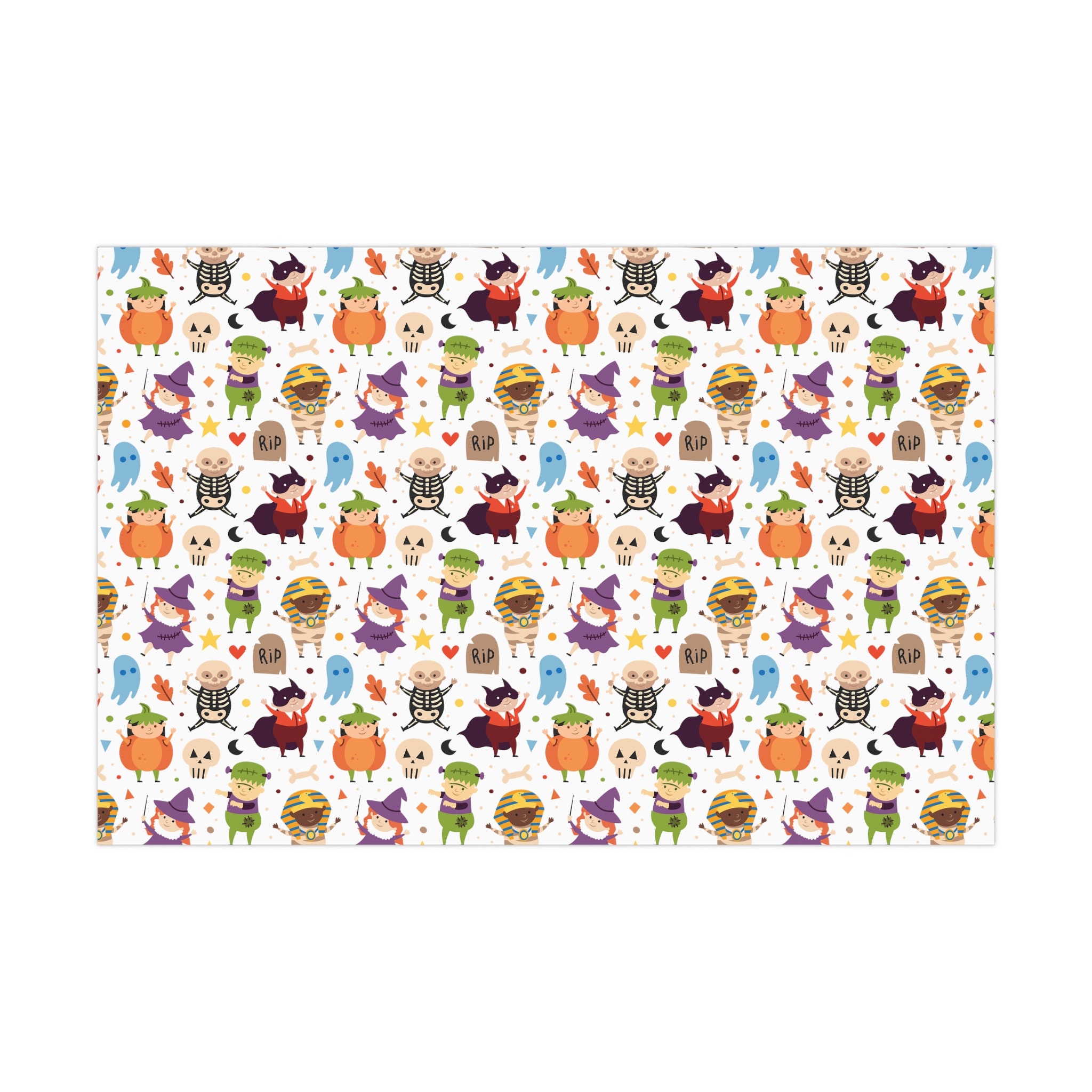 Trick Or Treat Wrapping Paper | Halloween Wrapping Paper | Spooky ...