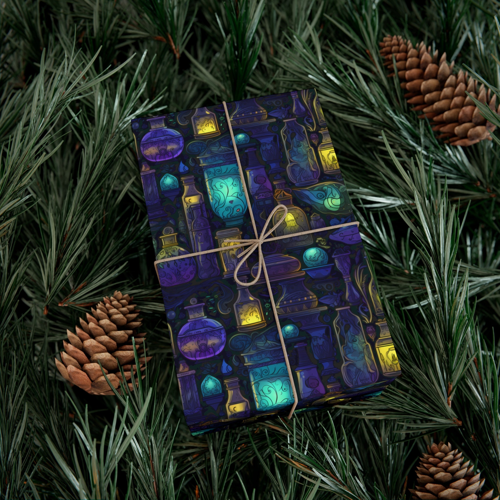 Witch Potions Wrapping Paper | Gothic Wicca Gift Wrap | Thick Wrapping ...