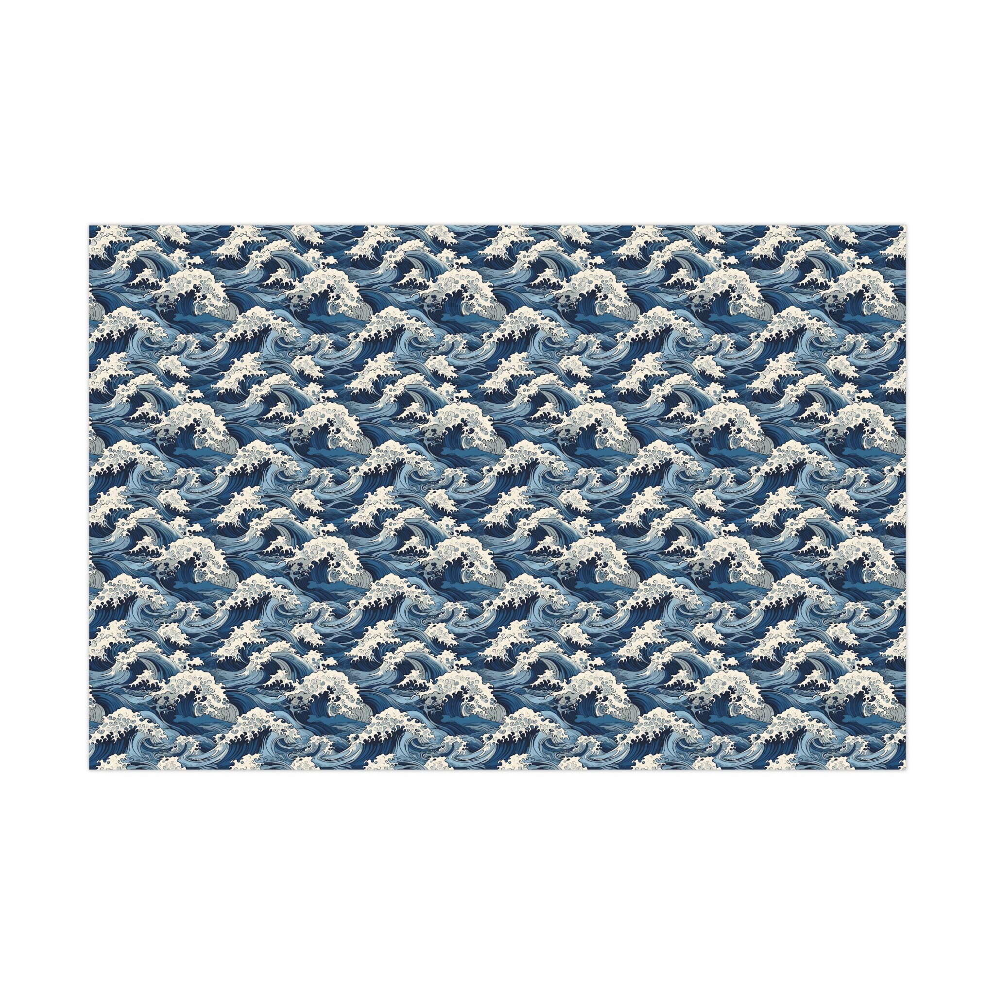 Japanese Waves Wrapping Paper Beach Scene Gift Artistic - Etsy