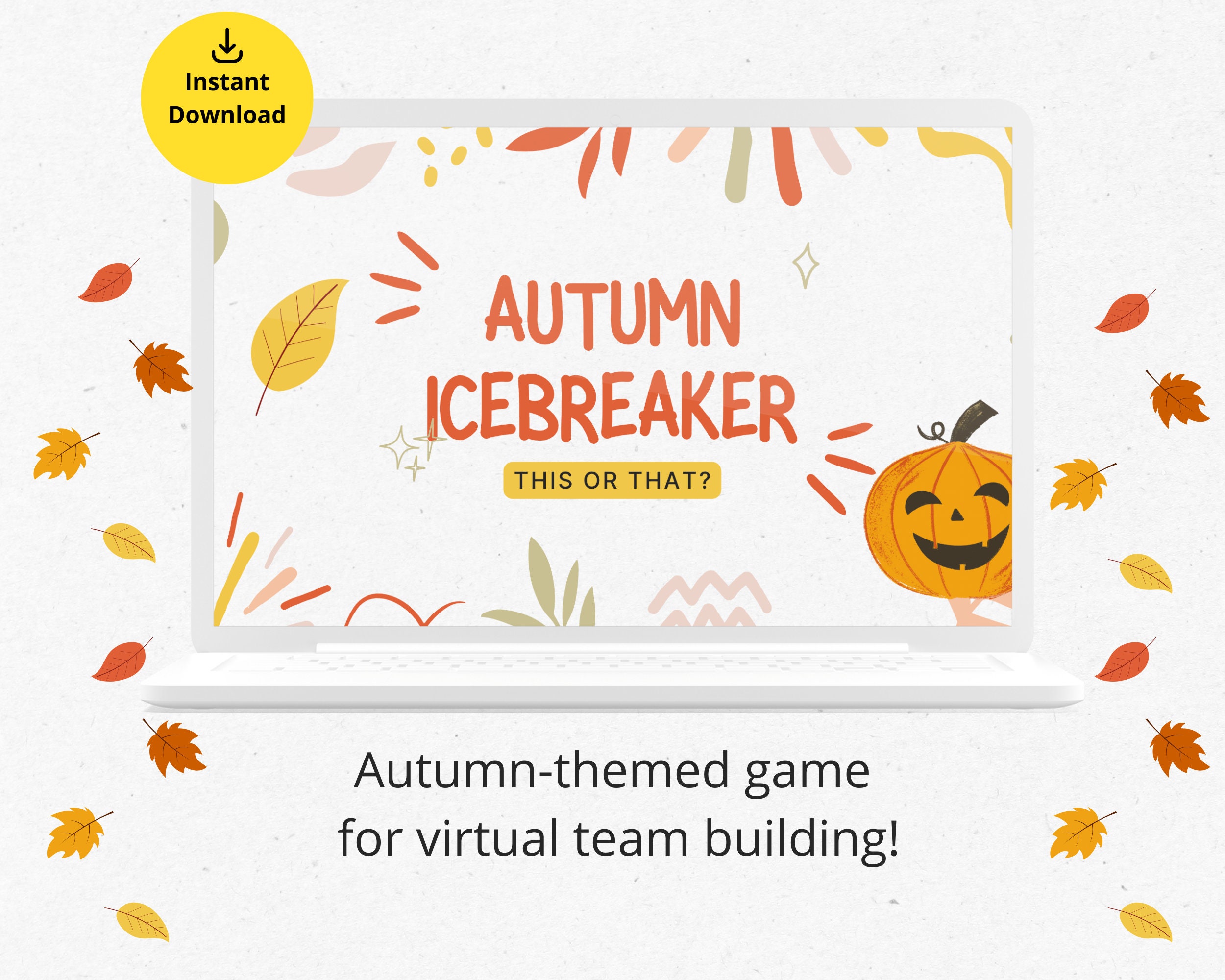 Autumn-themed Icebreaker Game Powerpoint Halloween Game This or That ...