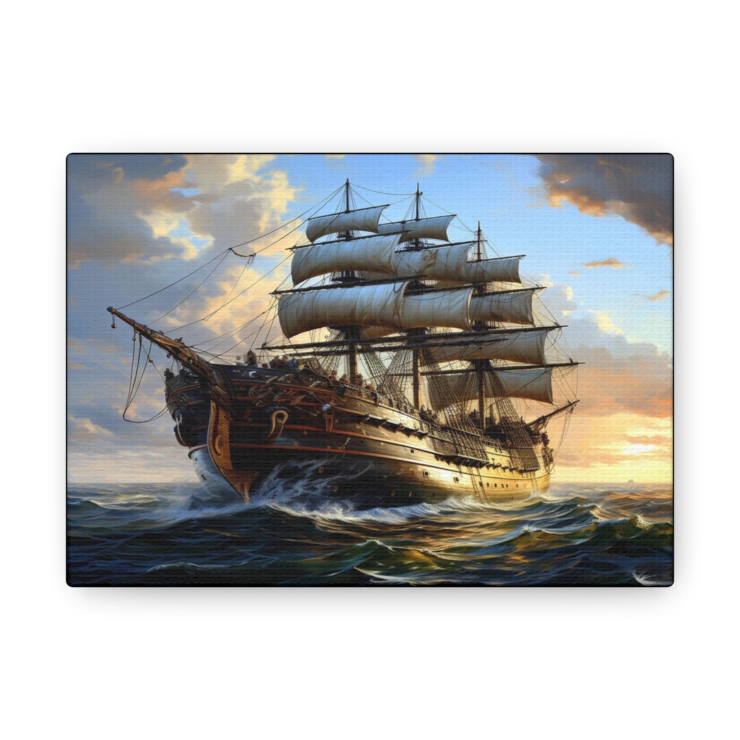 Cargo Ship Canvas Cargo Ship Painting Cargo Ship Artwork - Etsy