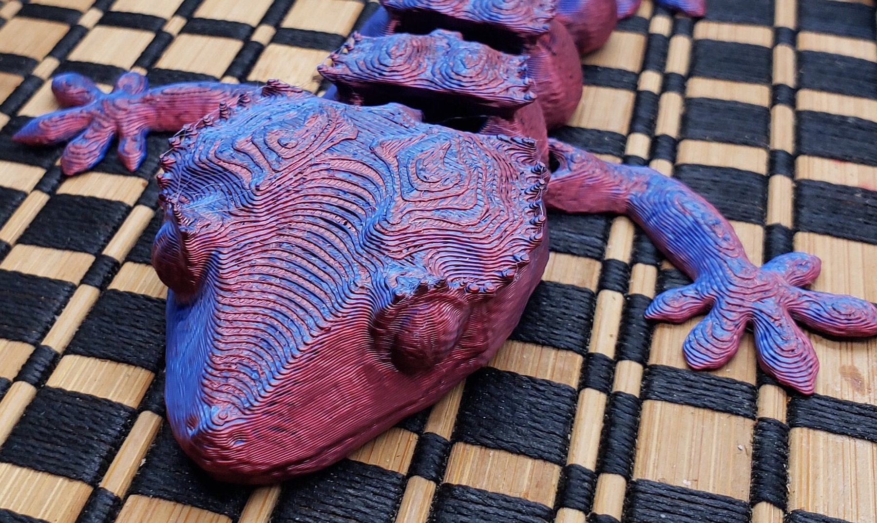 Gecko Fidget Toy, Articulated Gecko Toy, Lizard Fidget Toy, Articulated ...