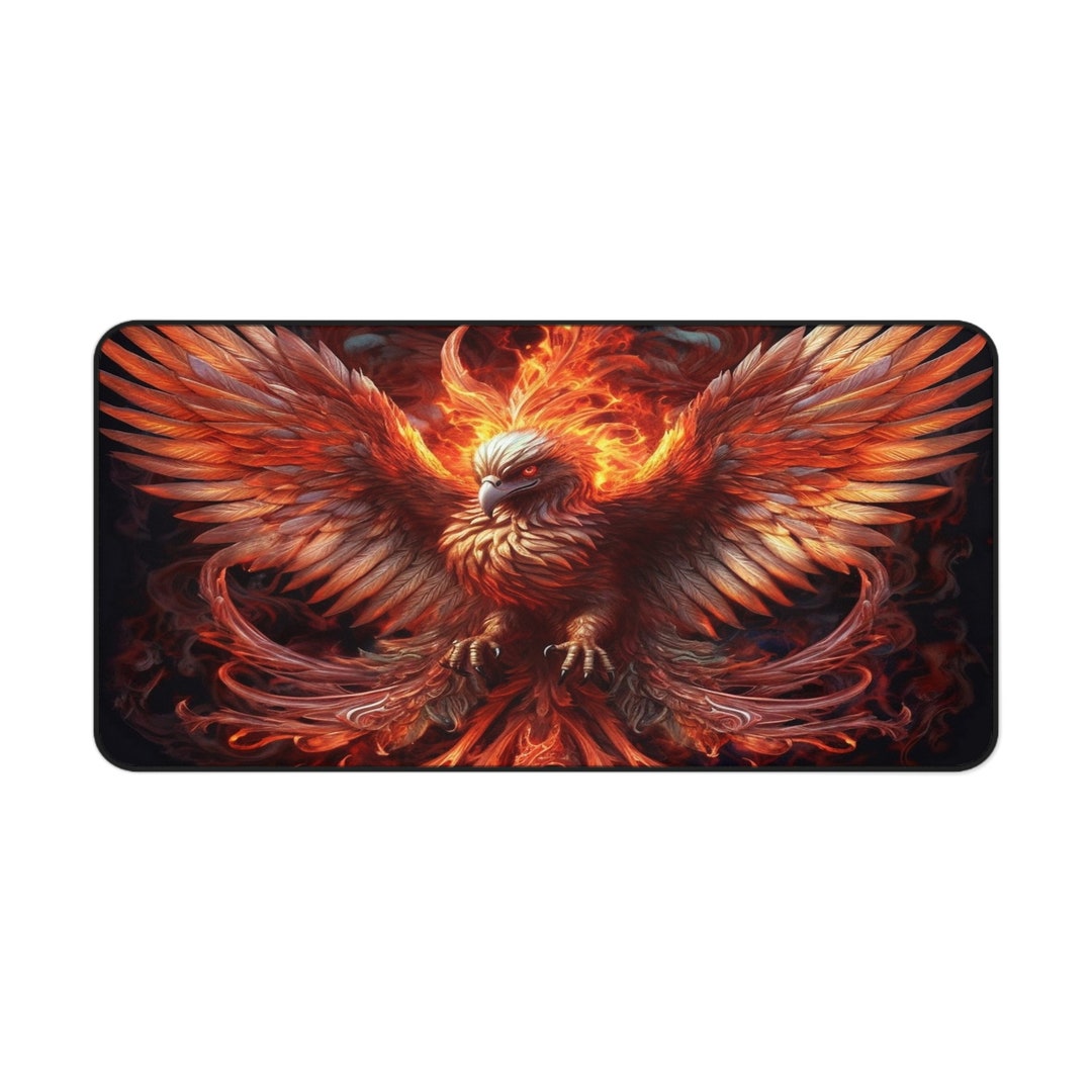 Fire Phoenix Desk Mat - Etsy