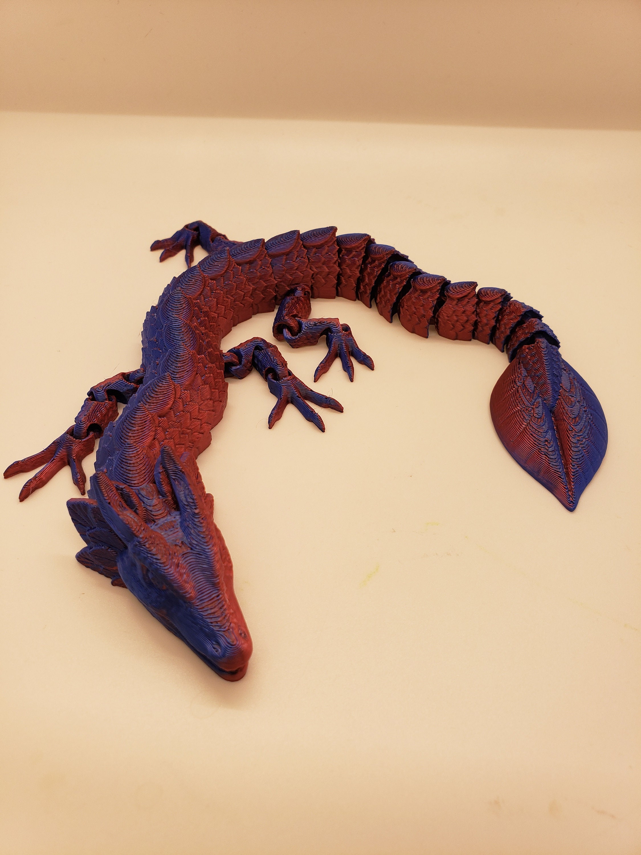 Leaf Dragon, Fidget Toy, Dragon, 3d-dragon Print, Articulated - Etsy