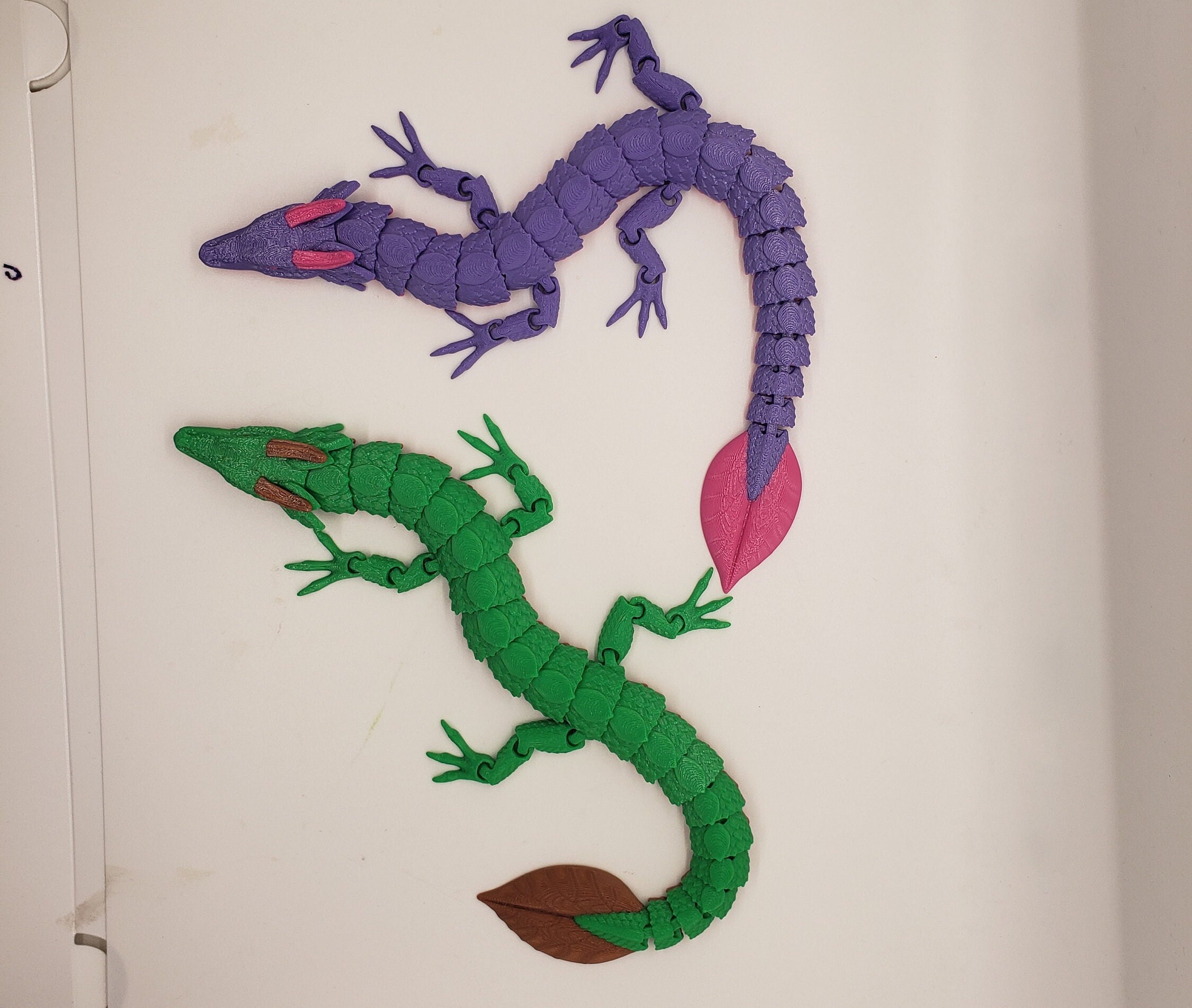 Leaf Dragon 12 Inch, Fidget Toy, Dragon, 3d-dragon Print, Articulated ...