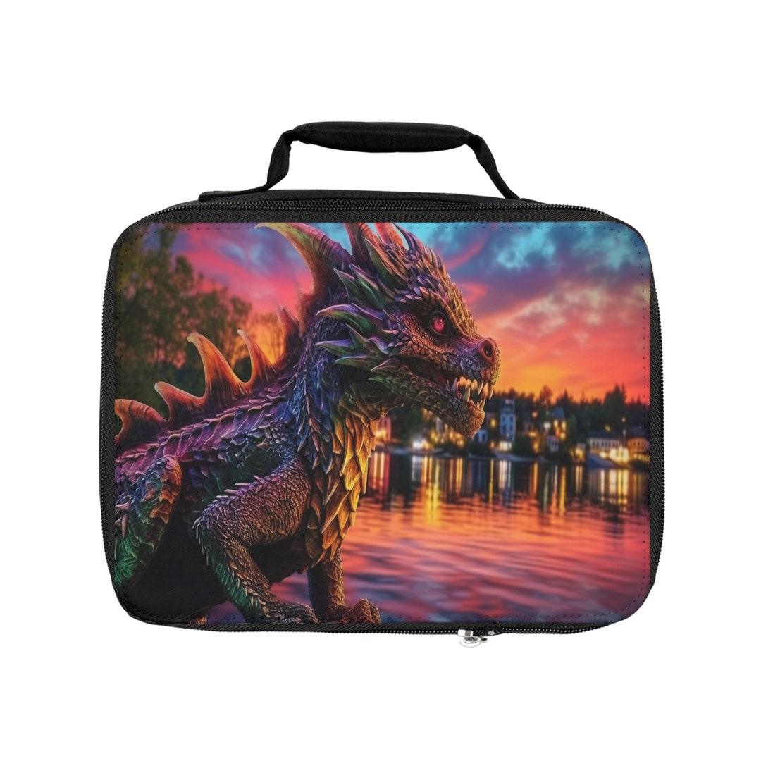 Baby Dragon in HD Lunch Bag, Baby Dragon School Lunch Bag, Fantasy ...
