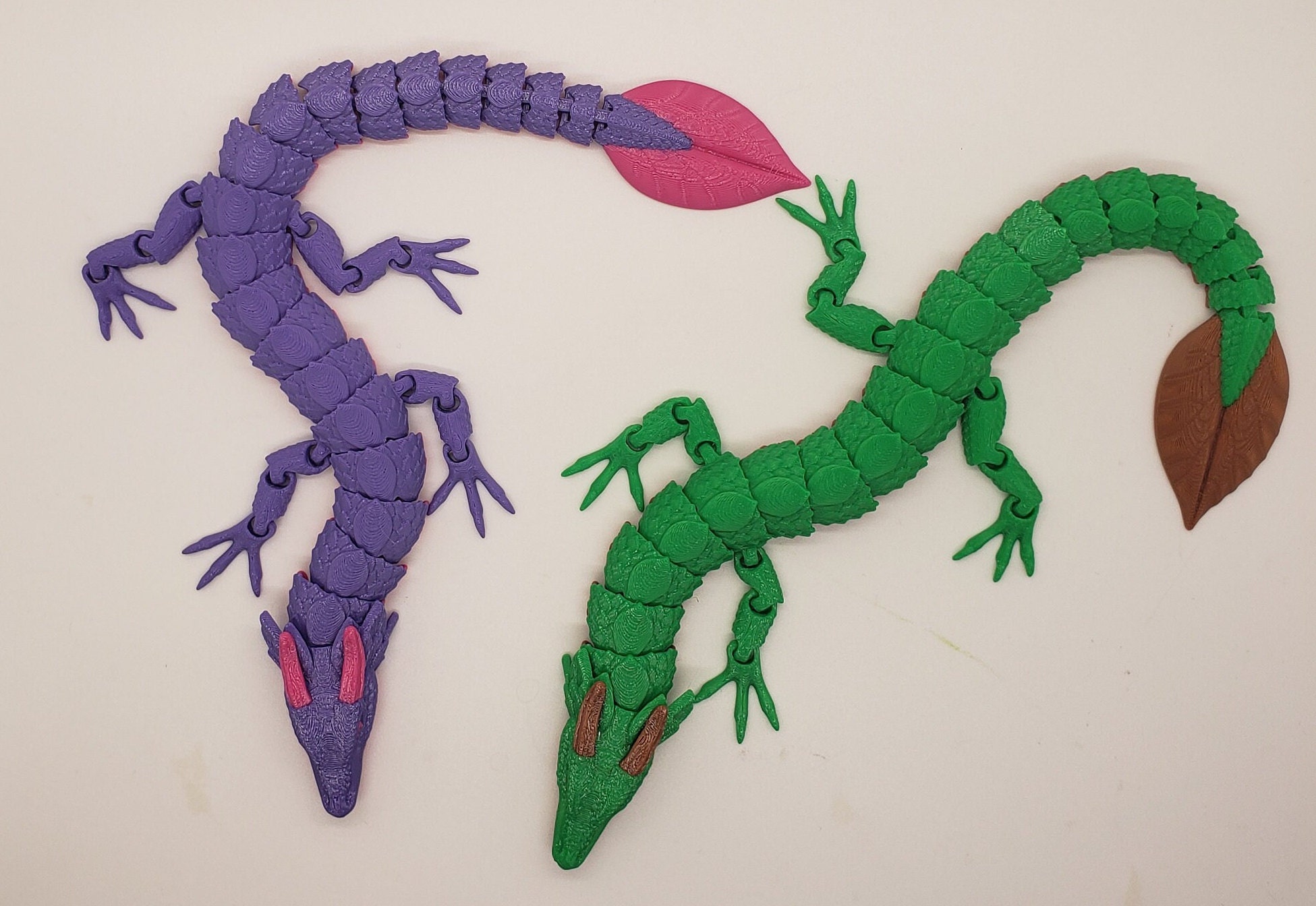 Leaf Dragon 12 Inch, Fidget Toy, Dragon, 3d-dragon Print, Articulated ...