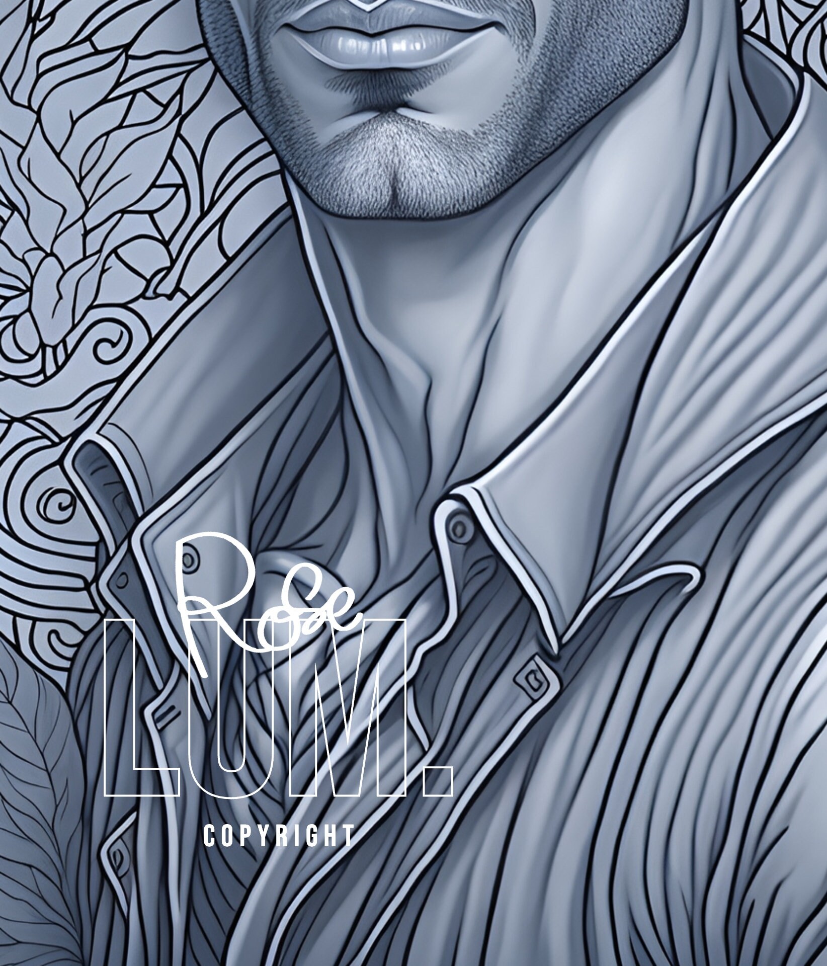 Blood Coloring Page for Adults Printable Coloring Grayscale Coloring ...