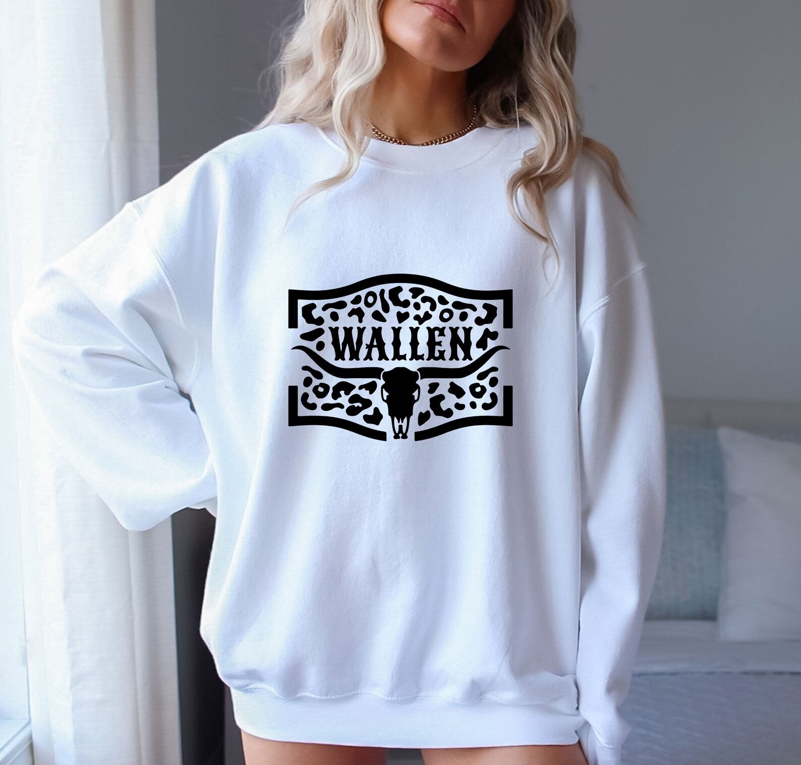 Retro Wallen Bull Skull PNG, Wallen Bull Skull Distressed PNG Digital ...