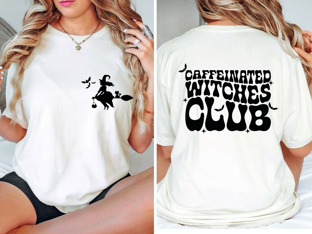 Caffeinated Witches Club SVG PNG- Sublimation Download,halloween ...