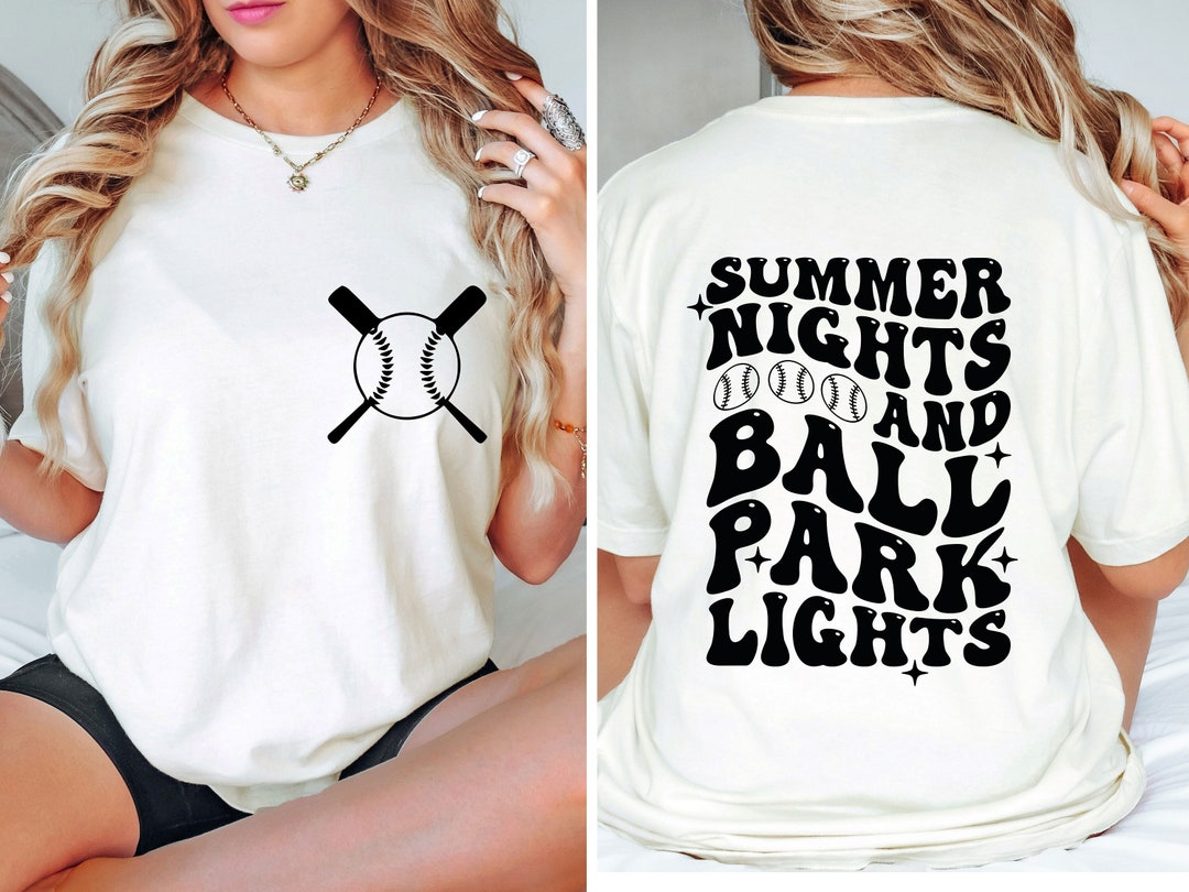 Summer Nights Ball Park Lights SVG, Play Ball Svg, Baseball SVG ...