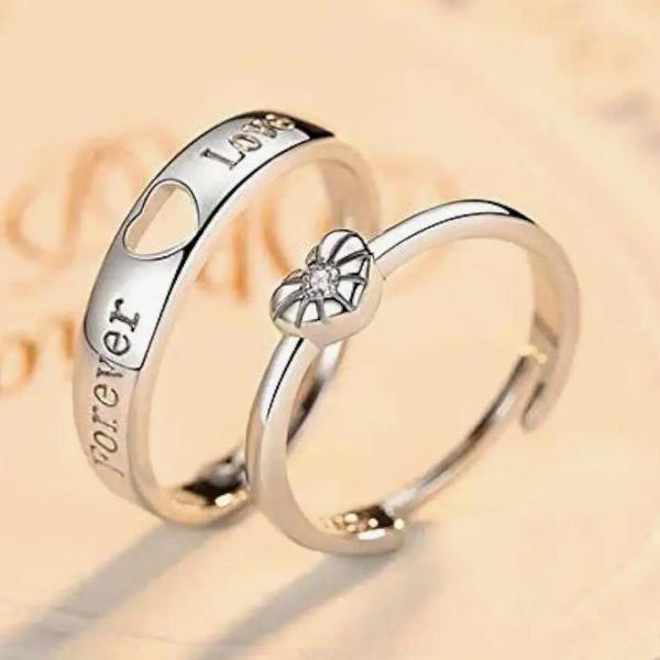 Forever Love Couple Rings - Etsy