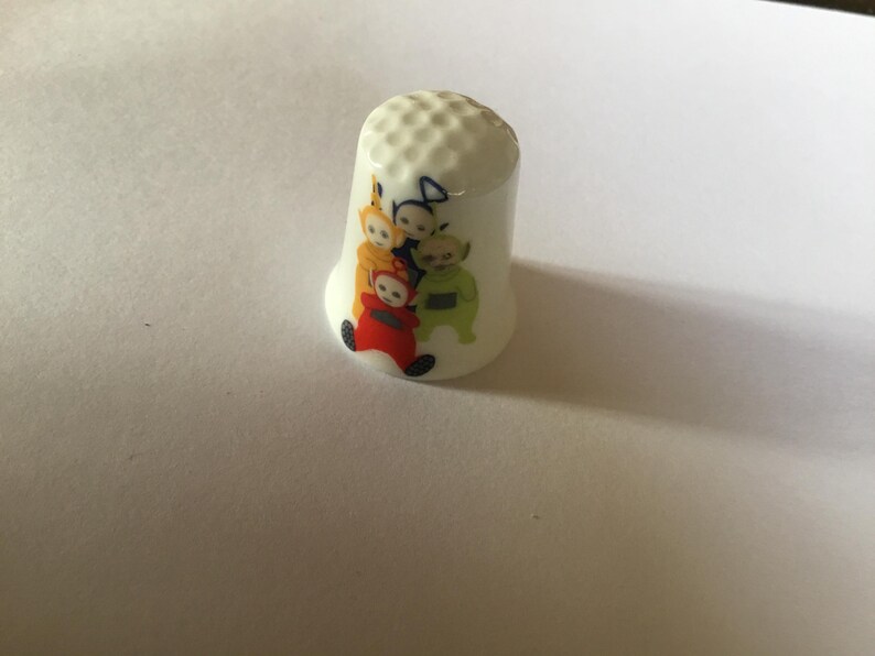 A Teletubbies Bone China Thimble. Rare and Very Collectable.hand ...