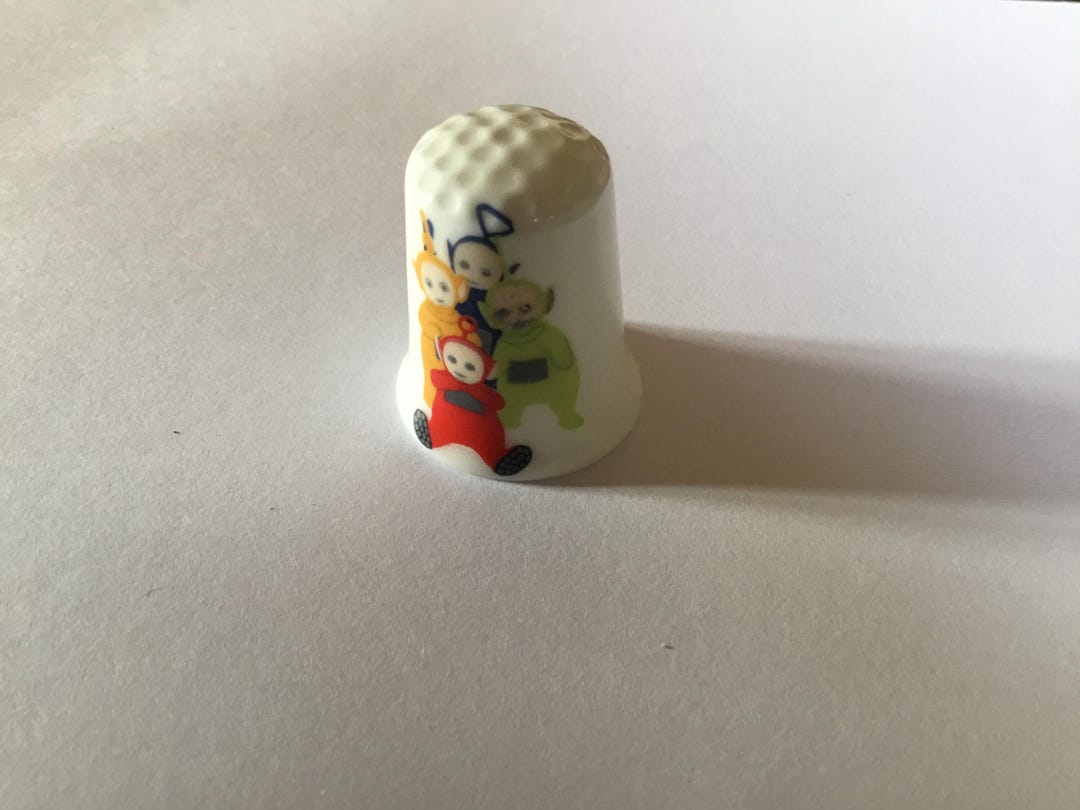 A Teletubbies Bone China Thimble. Rare and Very Collectable.hand ...