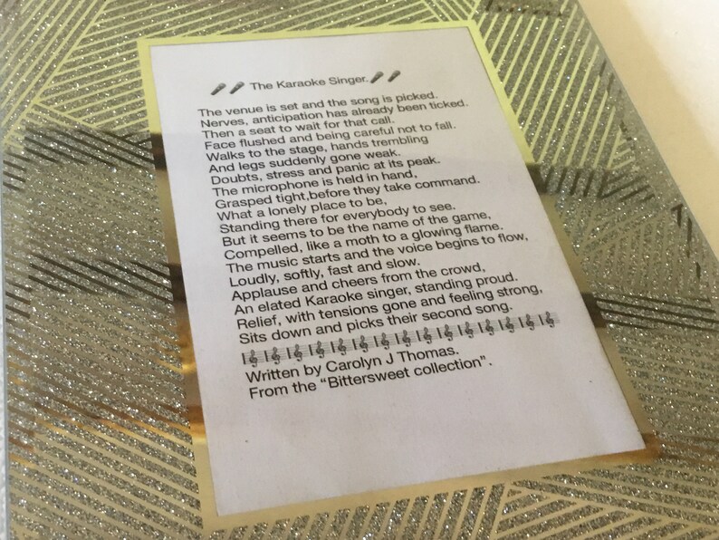 The Karaoke Singer. A Poem. - Etsy