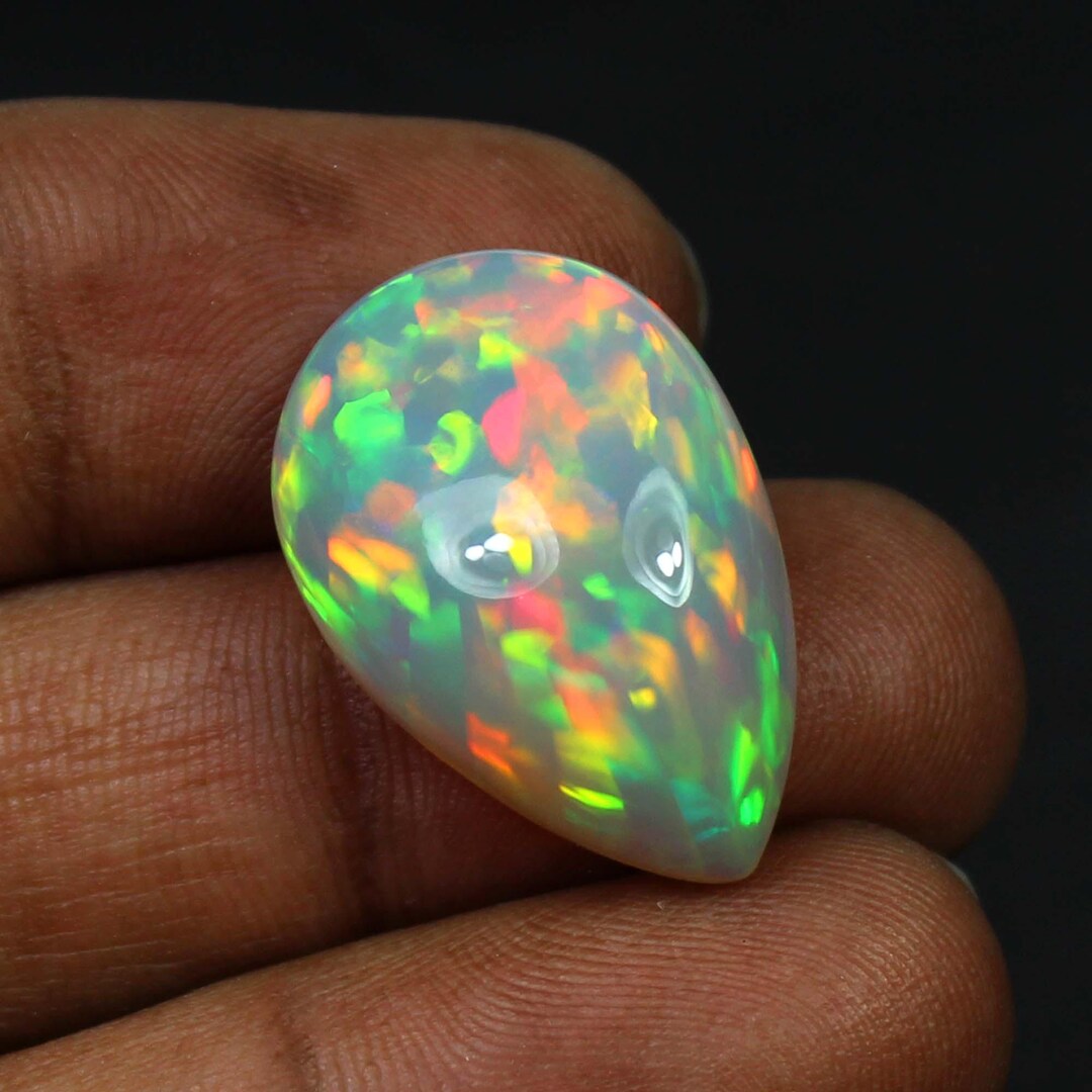 Natural Fire Play Opal Cabochon AAA Quality Welo Dot Ethiopian Opal ...