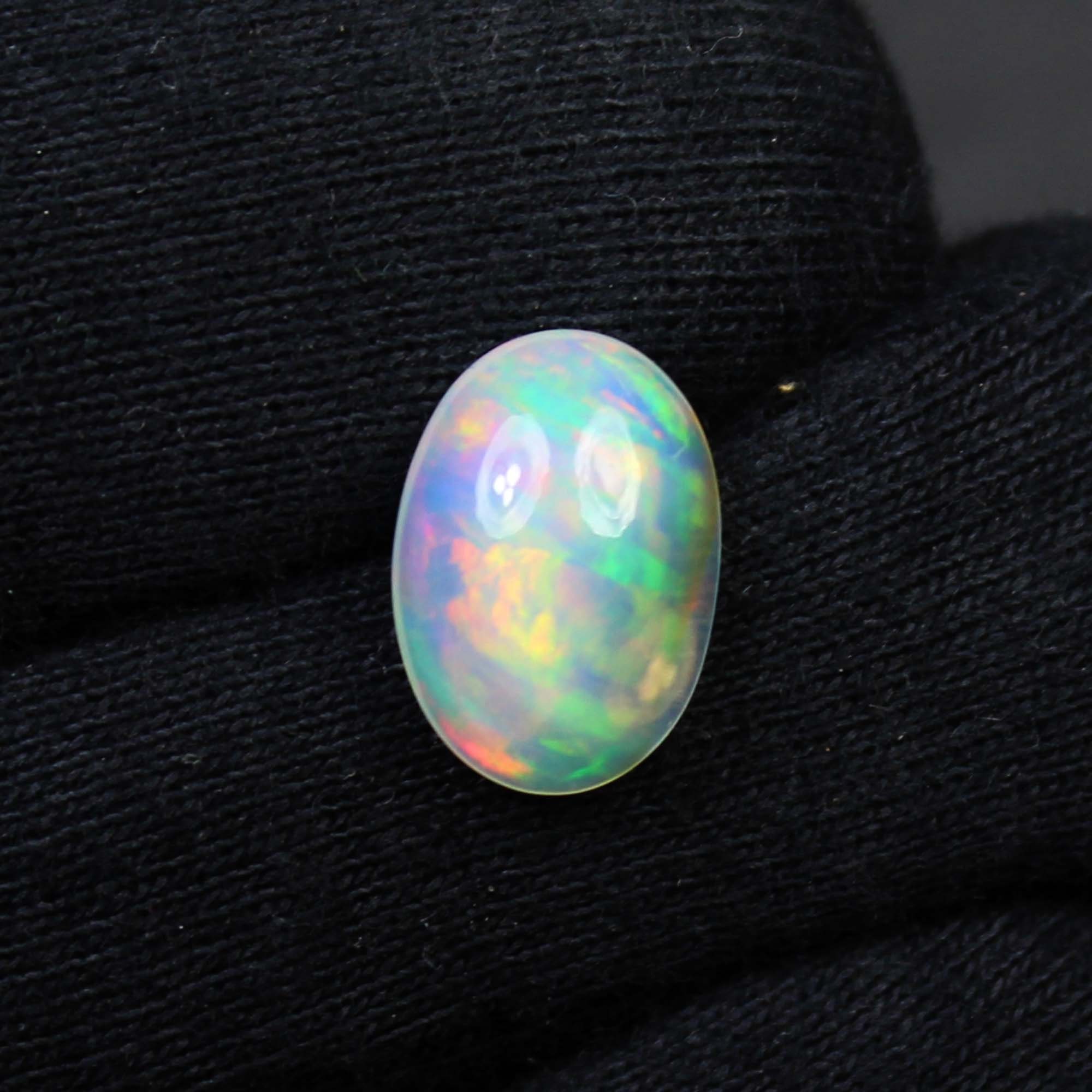 Fire Play Opal, Rainbow Fire Opal Cabochon, Multi Fire Opal, Ethiopian ...