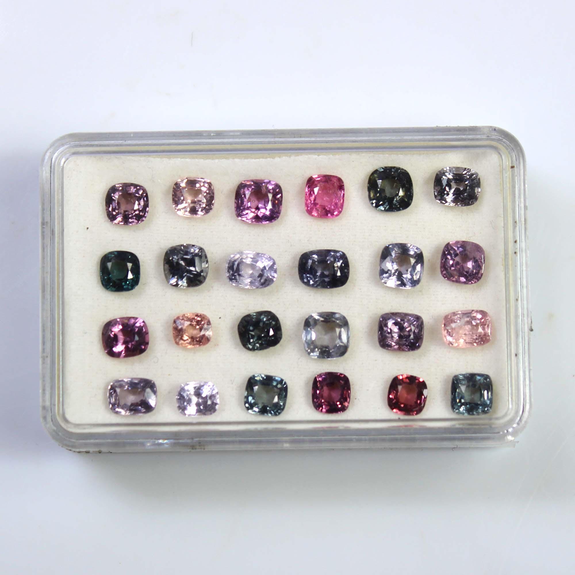 Faceted Spinel Gemstone: Multi-color Mix Shape Loose Crystal - Etsy