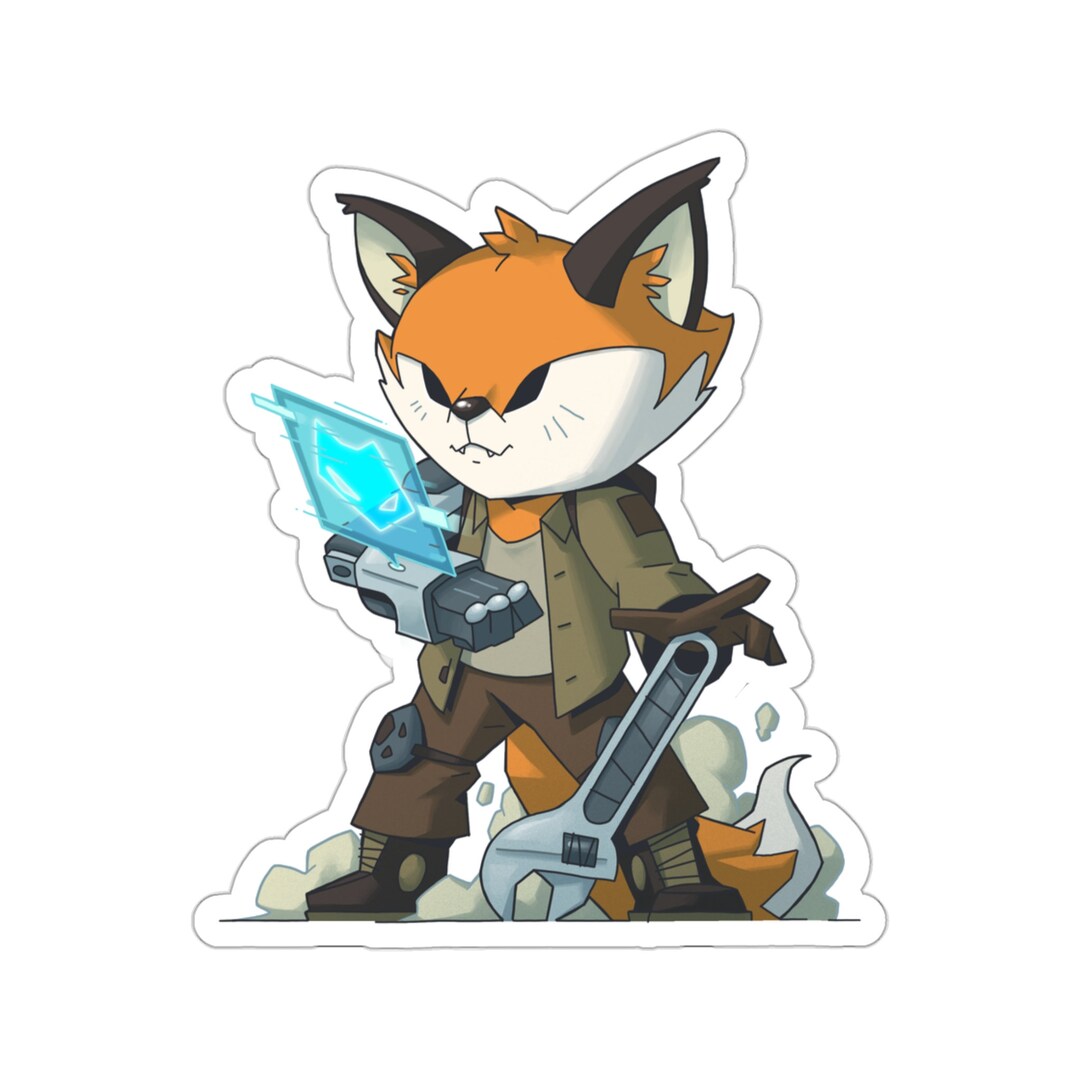 Techfox Hologram Sticker Sci-fi Mecha Comic Book Style - Etsy