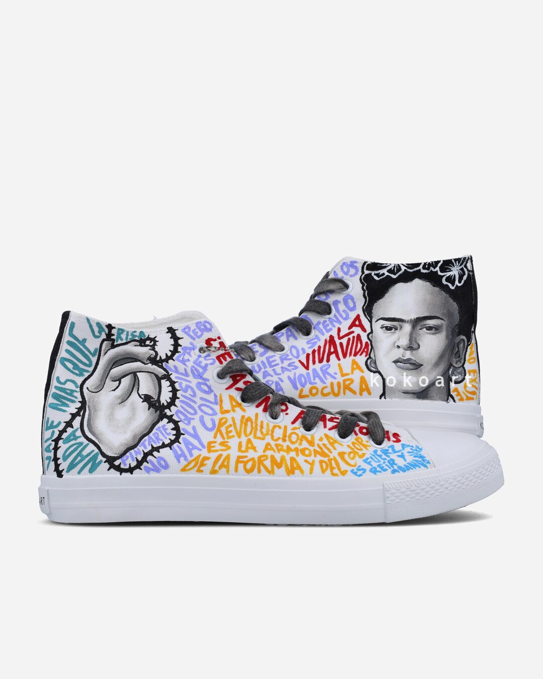Official FRIDA KAHLO Hand Painted Shoes - Etsy