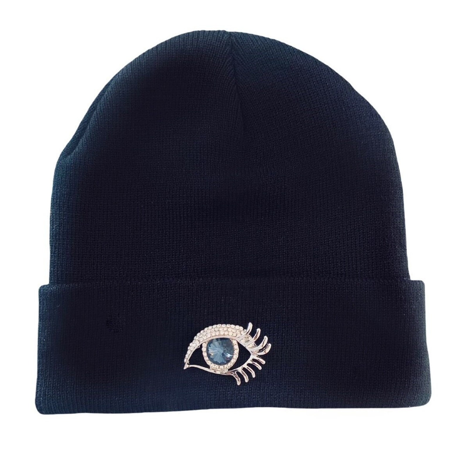 SELENE Evil Eye Beanie - Etsy