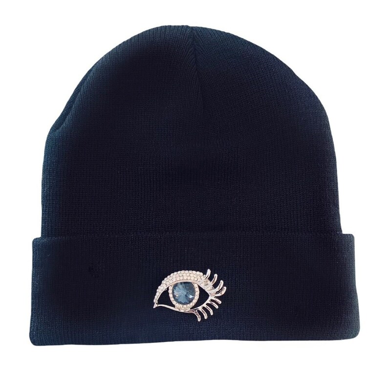SELENE Evil Eye Beanie - Etsy