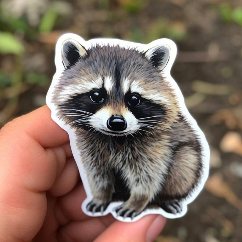 Small Funny Raccoon Sticker, 2 Inch Sticker, Trash Panda Sticker ...