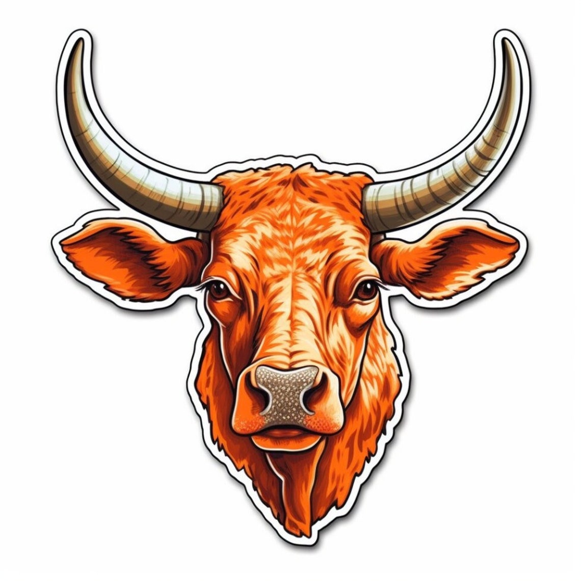 Longhorn Sticker - Etsy