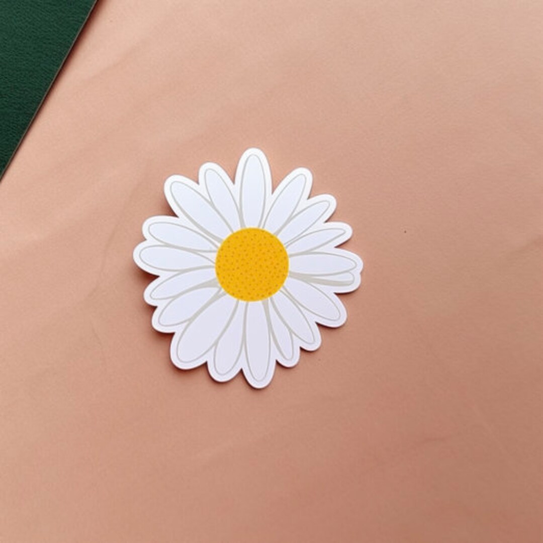 Cute Little 1 Inch Daisy Sticker High Quality Waterproof Stickers - Etsy