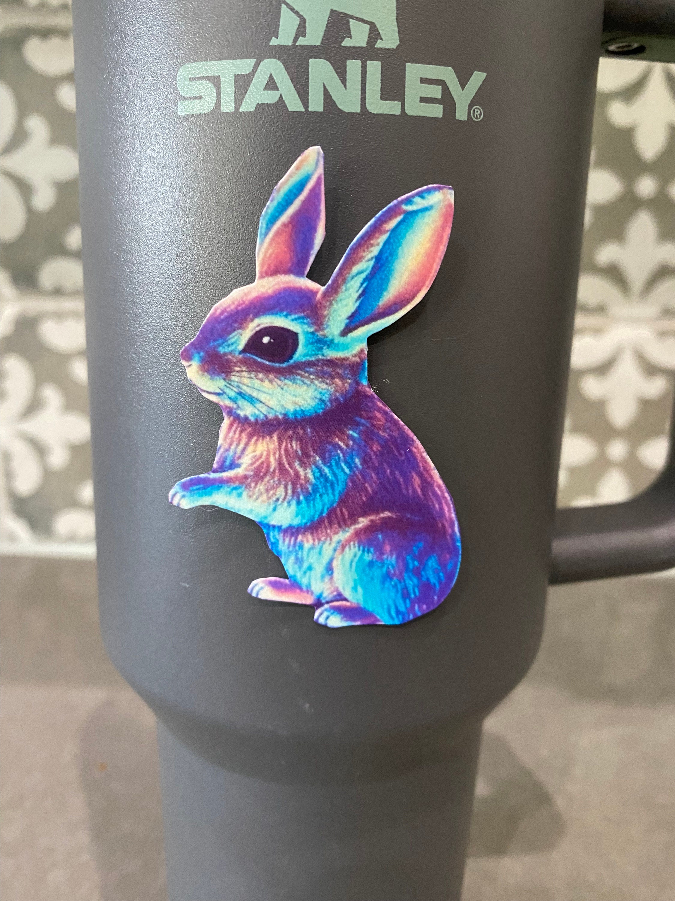 Rainbow Baby Rabbit Sticker High Quality Water Proof Stickers - Etsy
