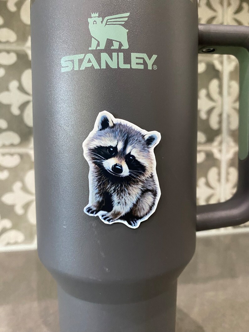 Small Funny Raccoon Sticker, 2 Inch Sticker, Trash Panda Sticker ...