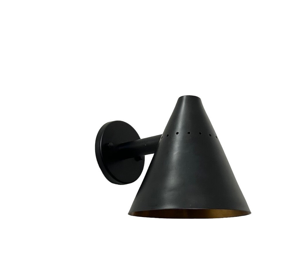 Timeless Elegance Matte Black Brass Wall Lamp for Your Home Decor - Etsy